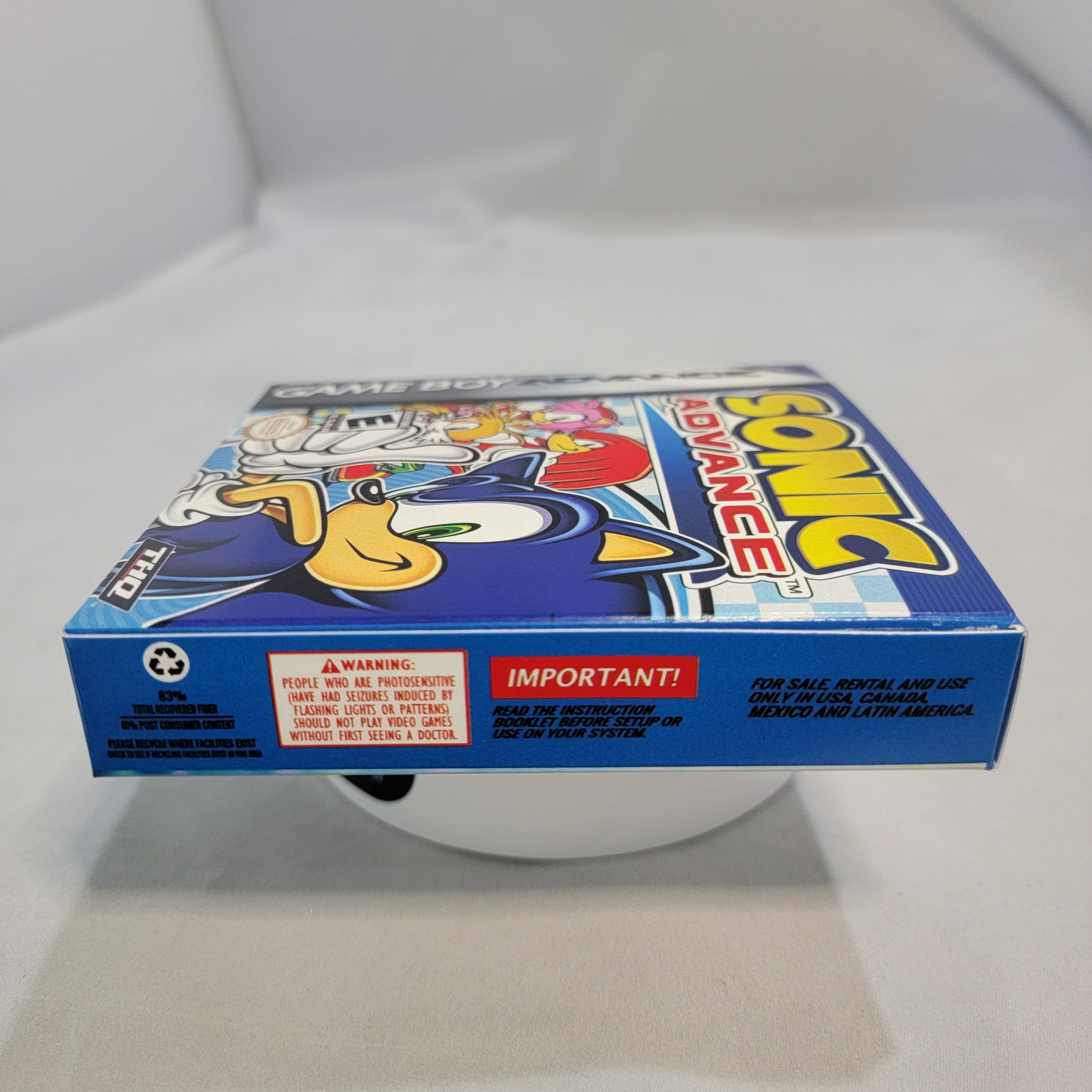 Sonic Advance | NTSC | Gameboy Advance | GBA | En | Reproduction Box ...
