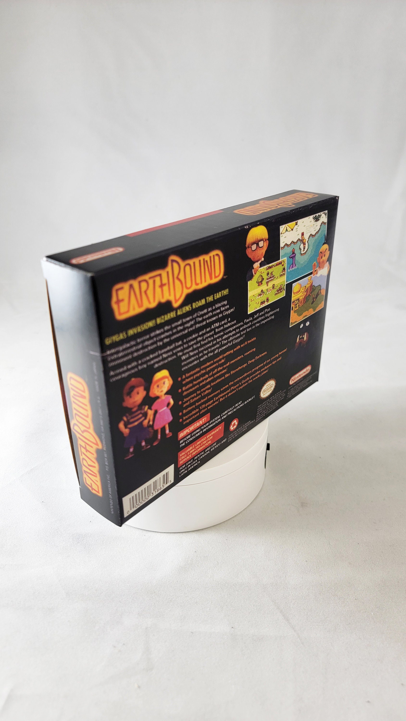 Earthbound | NTSC | Super Nintendo | SNES | En | Reproduction Box and ...