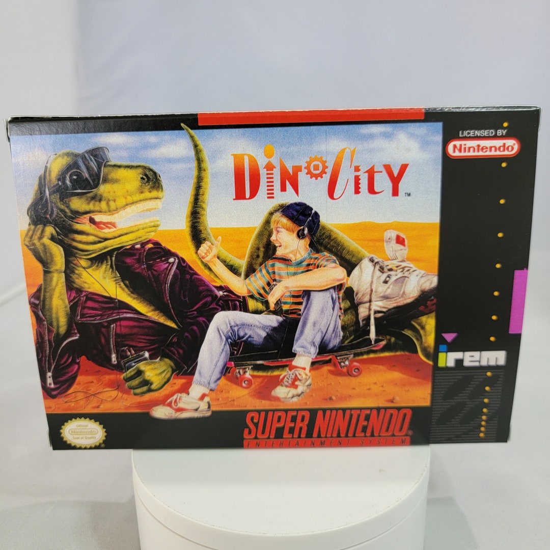 Dino City | NTSC | Super Nintendo | SNES | En | Reproduction Box and ...