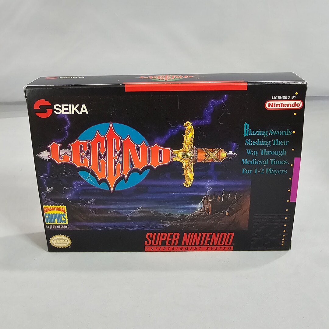 Legend | NTSC | Super Nintendo | SNES | En | Reproduction Box and Inner ...