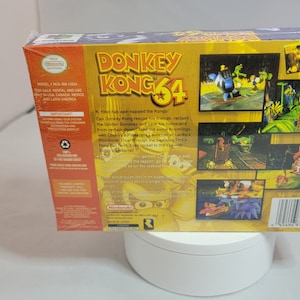 Donkey Kong 64 | NTSC | Nintendo 64 | N64 | En | Reproduction Box and ...