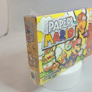 Paper Mario | NTSC | Nintendo 64 | N64 | En | Reproduction Box and ...