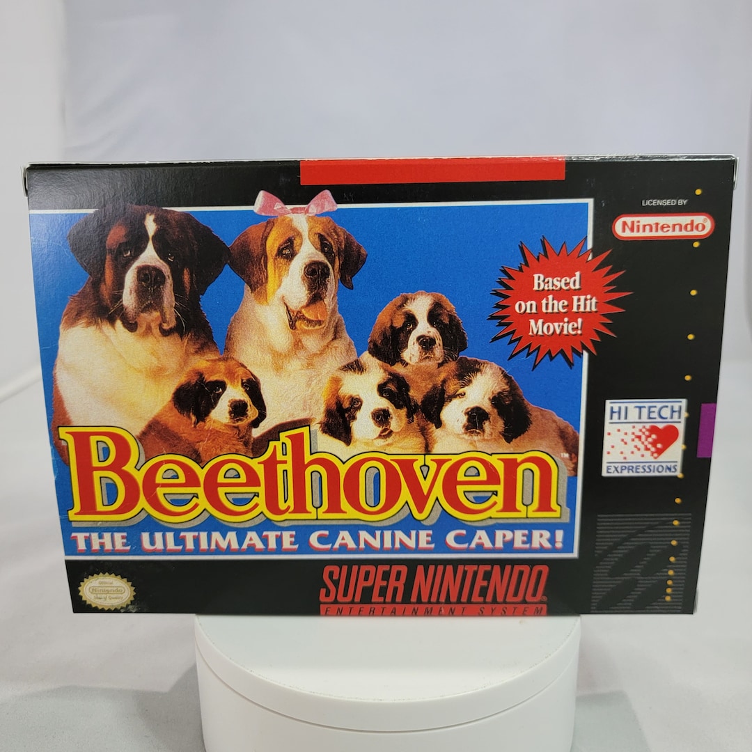 Beethoven | NTSC | Super Nintendo | SNES | En | Reproduction Box and ...