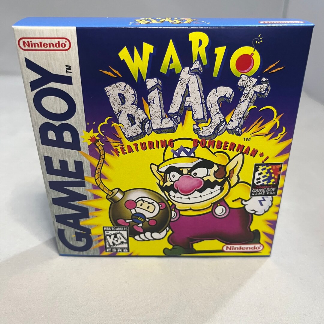 Wario Blast | NTSC | Gameboy | GB | En | Reproduction Box and Inner ...