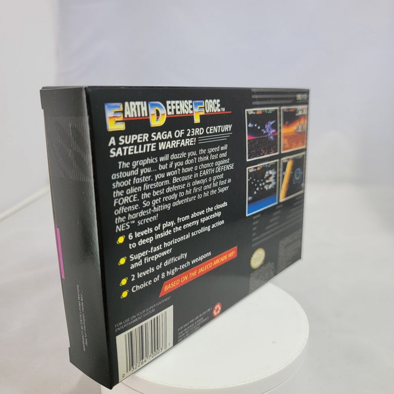 Earth Defense Force | NTSC | Super Nintendo | SNES | En | Reproduction ...