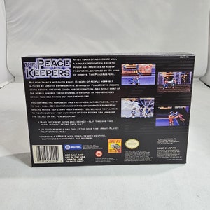 The Peace Keepers NTSC Super Nintendo SNES En Reproduction Box and ...