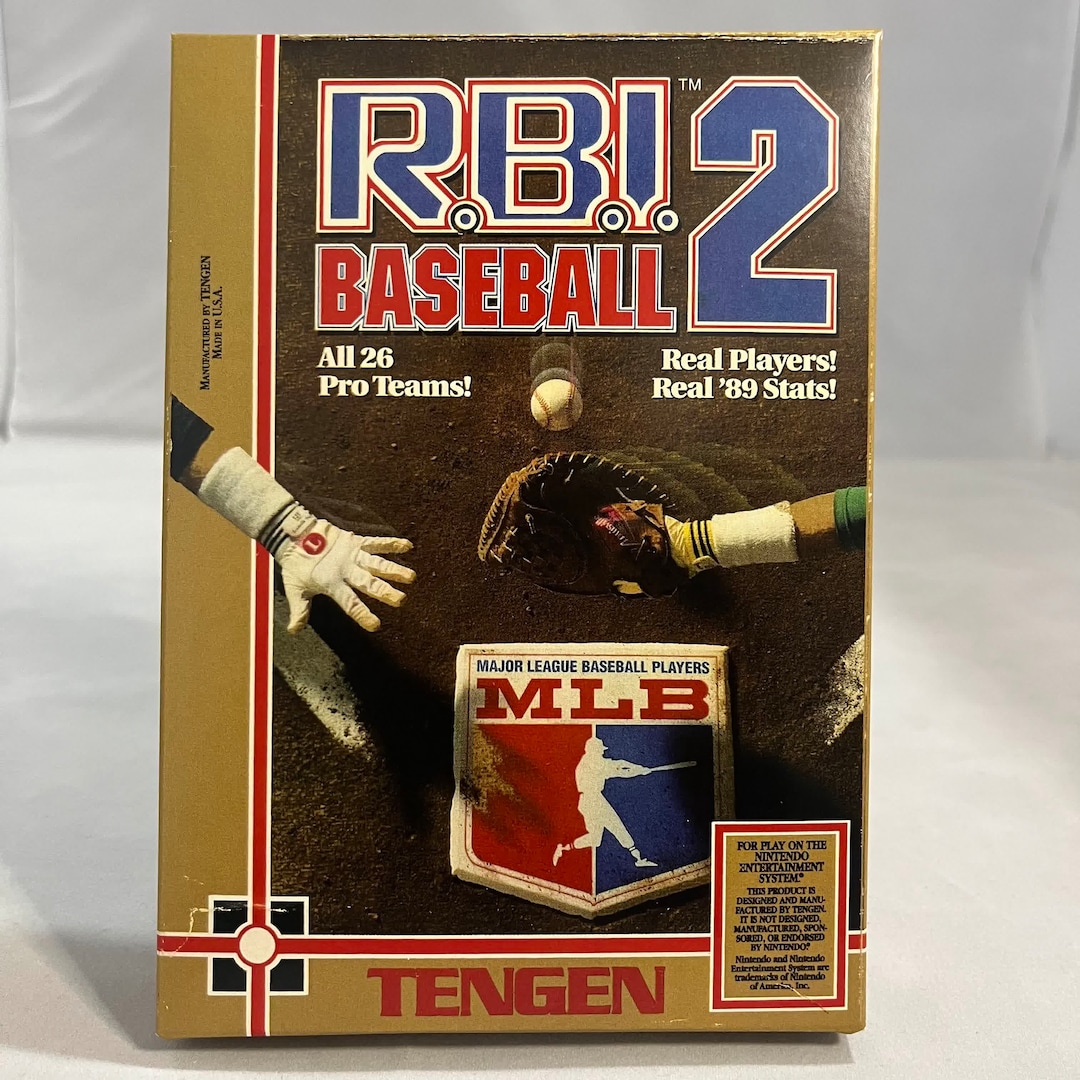 RBI Baseball 2 | NTSC | Nintendo | NES | En | Reproduction Box - Etsy