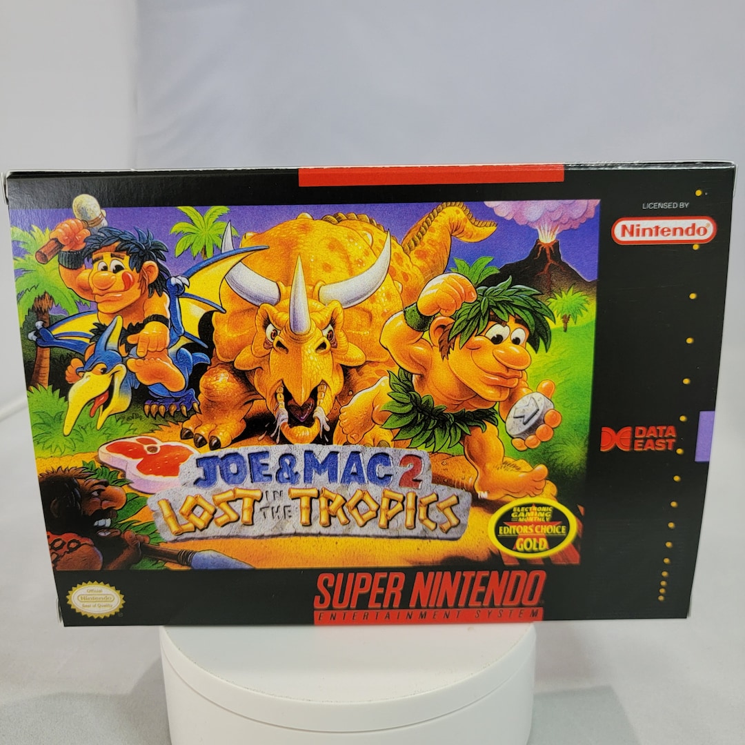 Joe and Mac 2 | NTSC | Super Nintendo | SNES | En | Reproduction Box ...