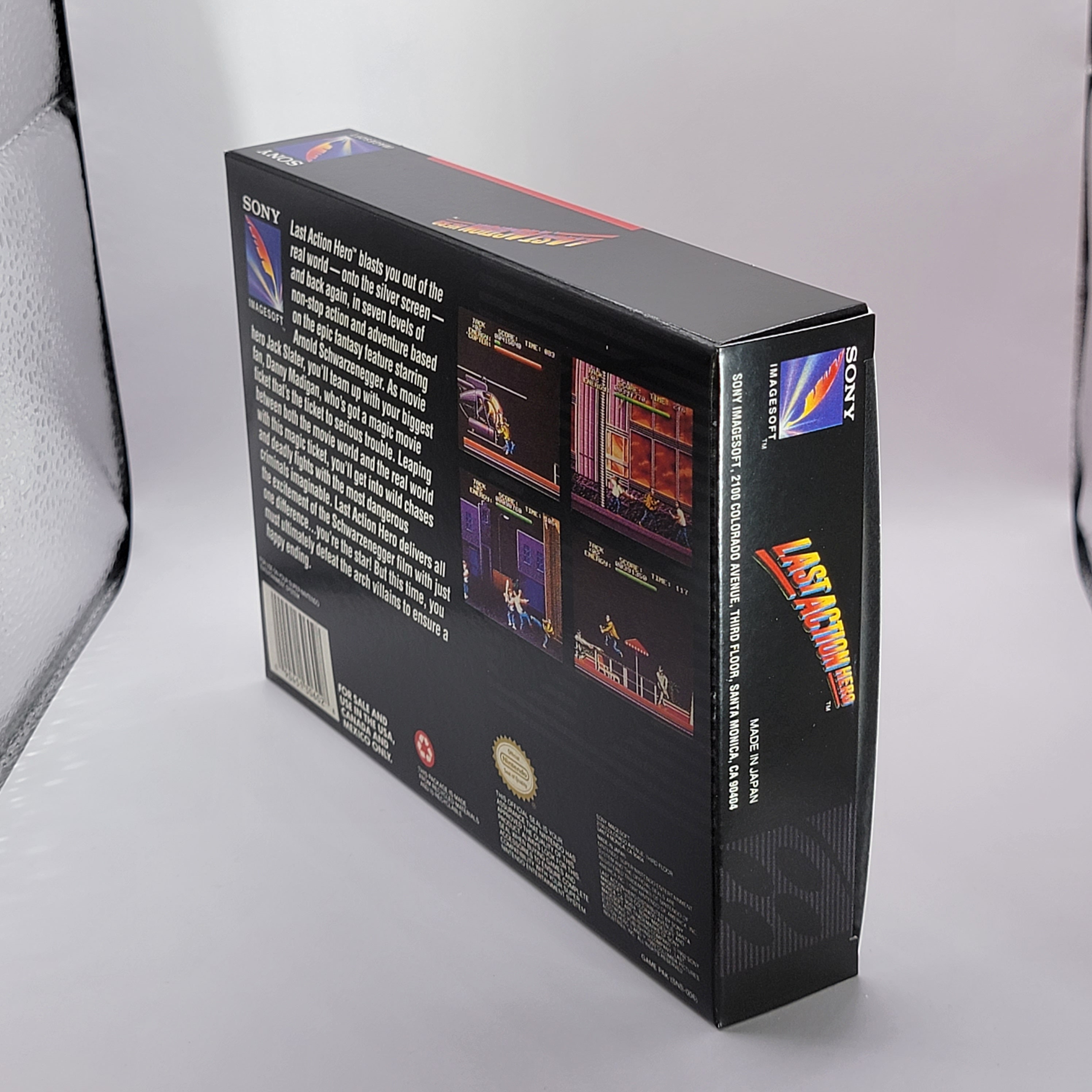 Last Action Hero | NTSC | Super Nintendo | SNES | En | Reproduction Box ...