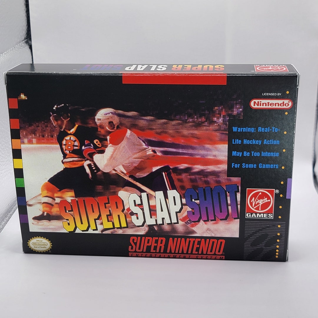 Super Slap Shot | NTSC | Super Nintendo | SNES | En | Reproduction Box ...