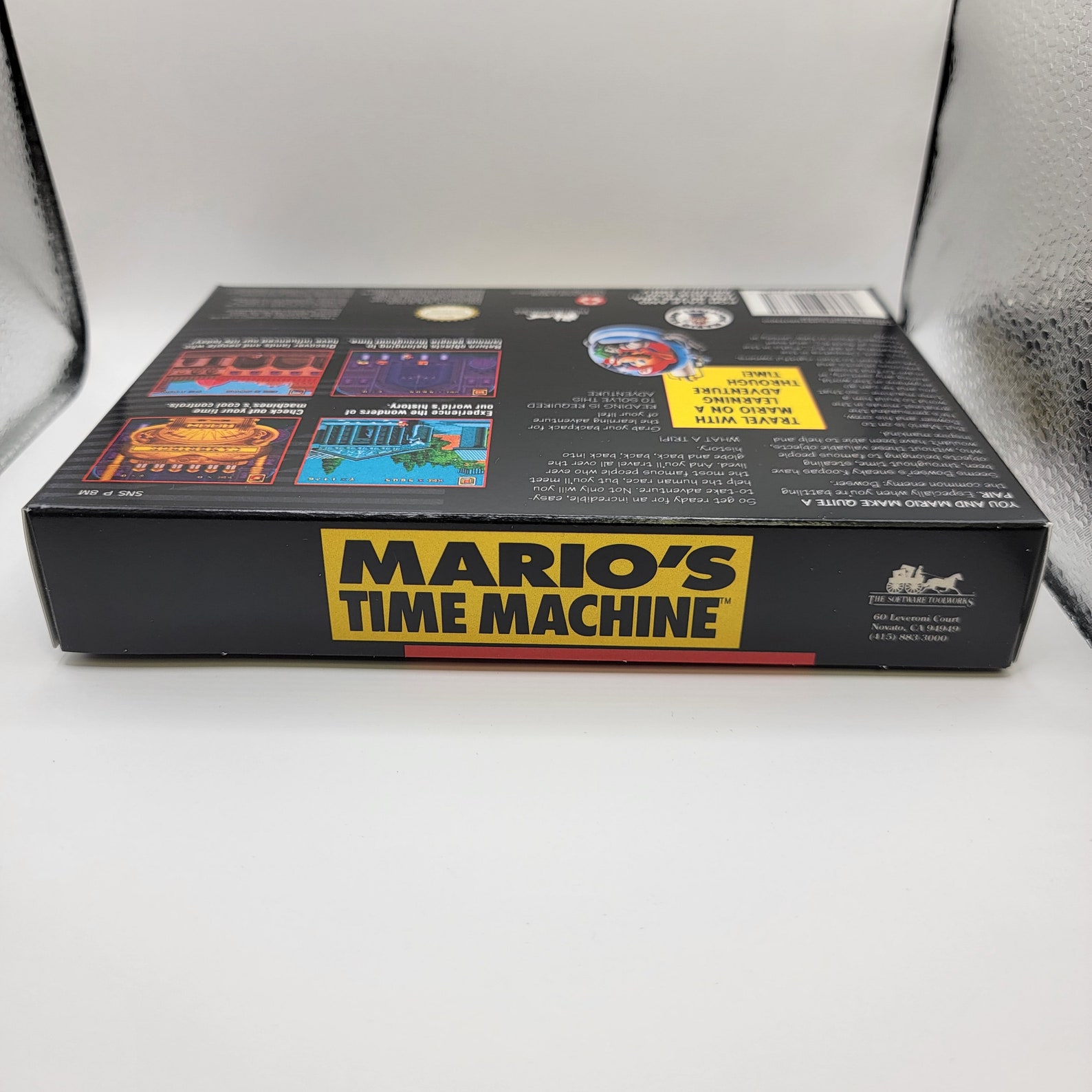 Mario's Time Machine NTSC Super Nintendo SNES En Reproduction Box and ...