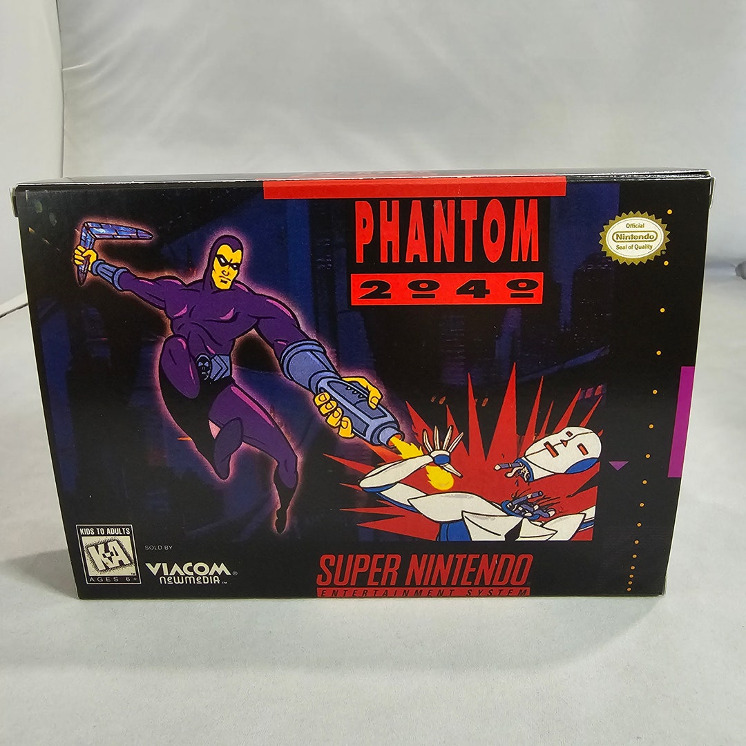 Phantom 2040 | NTSC | Super Nintendo | SNES | En | Reproduction Box and ...