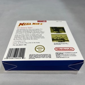 Mega Man 2 | NTSC | Gameboy | GB | En | Reproduction Box and Inner Tray ...