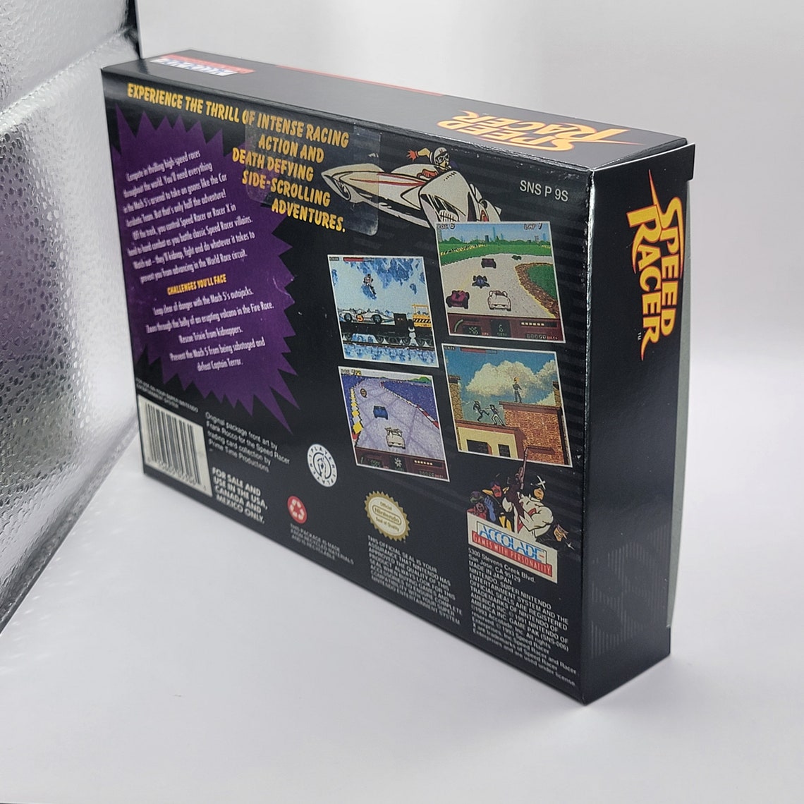 Speed Racer | NTSC | Super Nintendo | SNES | En | Reproduction Box and ...