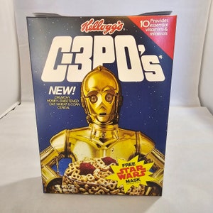 C-3po's Star Wars Yoda | Kellogg's | Reproduction Vintage Cereal Box - Etsy