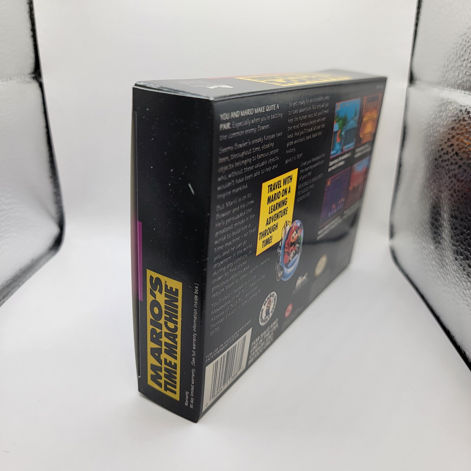 Mario's Time Machine NTSC Super Nintendo SNES En Reproduction Box and ...