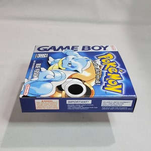 Pokemon Blue | NTSC | Gameboy | GB | En | Reproduction Box and Inner ...