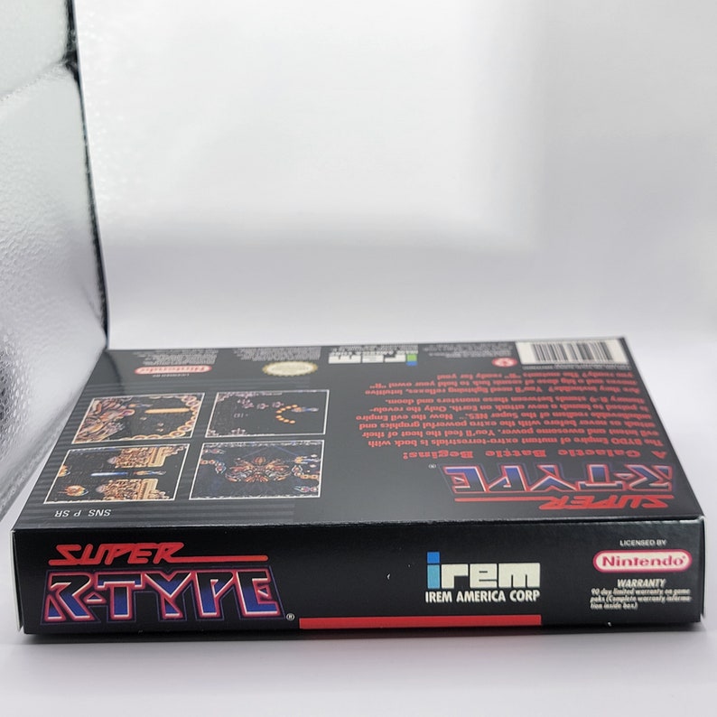 Super R-type | NTSC | Super Nintendo | SNES | En | Reproduction Box and ...