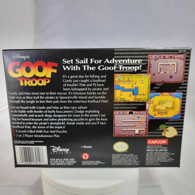 Goof Troop | NTSC | Super Nintendo | SNES | En | Reproduction Box and ...