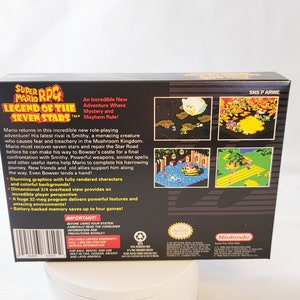 Super Mario RPG | NTSC | Super Nintendo | SNES | En | Reproduction Box ...