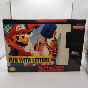 Mario's Early Years Fun With Letters | NTSC | Super Nintendo | SNES ...
