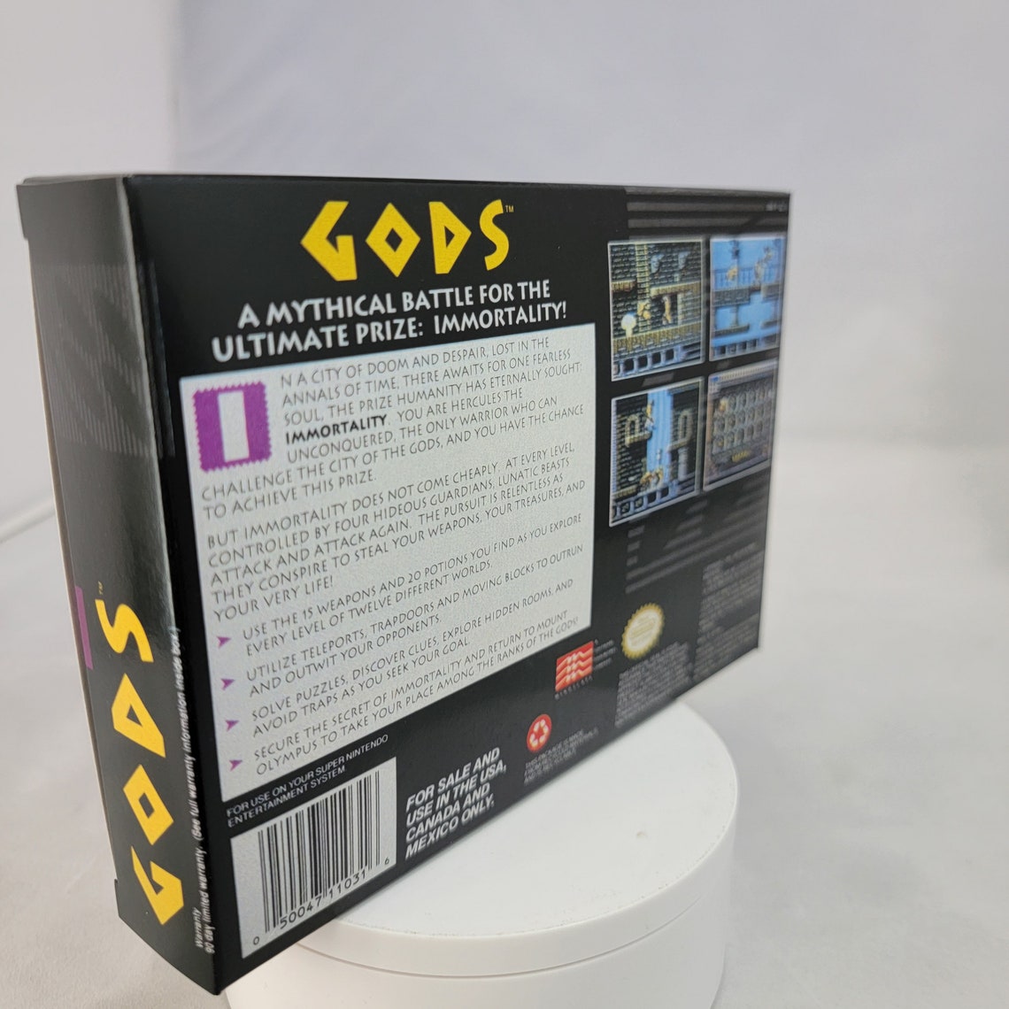 Gods the Bitmap Brothers | NTSC | Super Nintendo | SNES | En ...