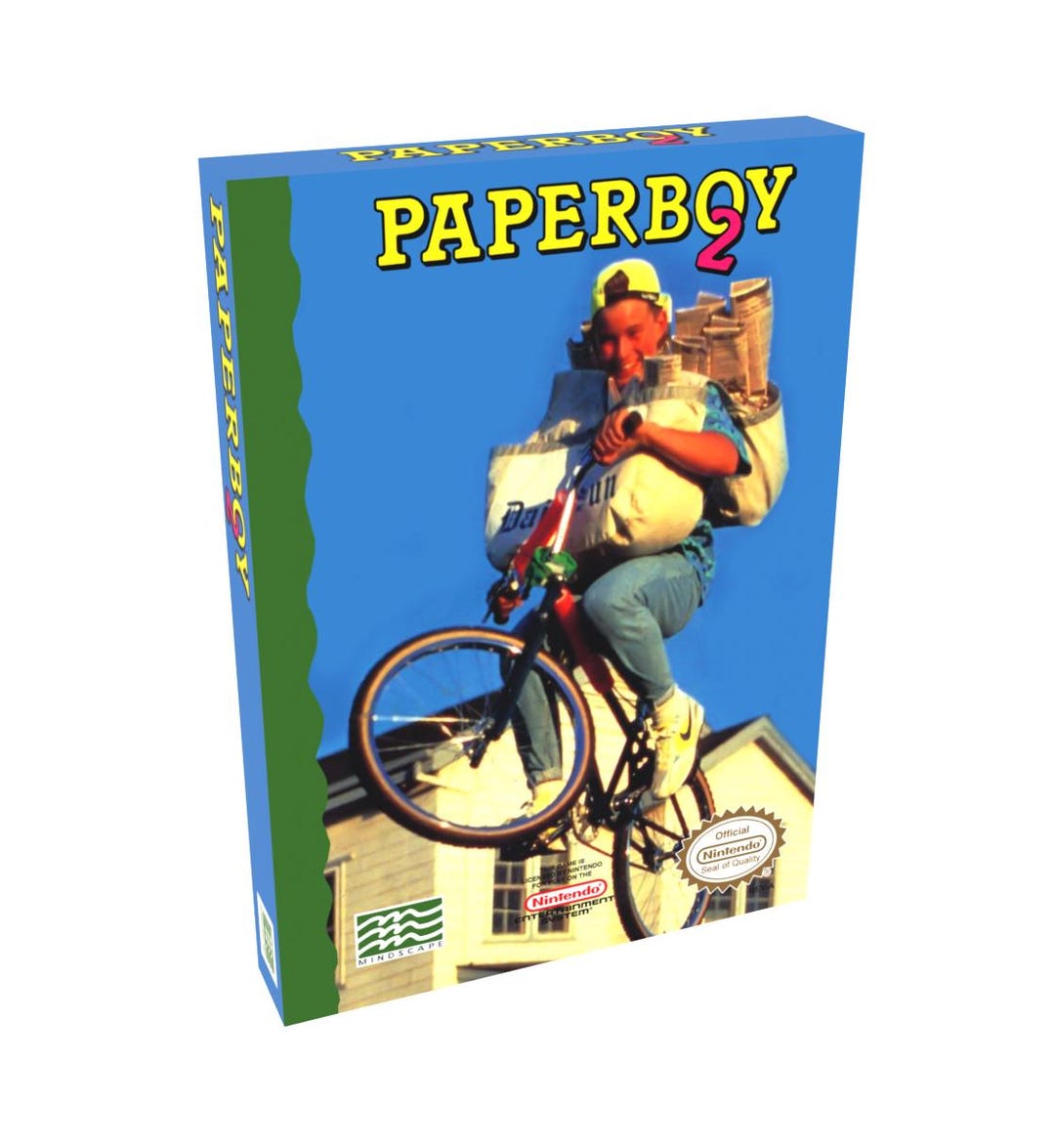 Paperboy 2 | NTSC | Nintendo | NES | En | Reproduction Box - Etsy