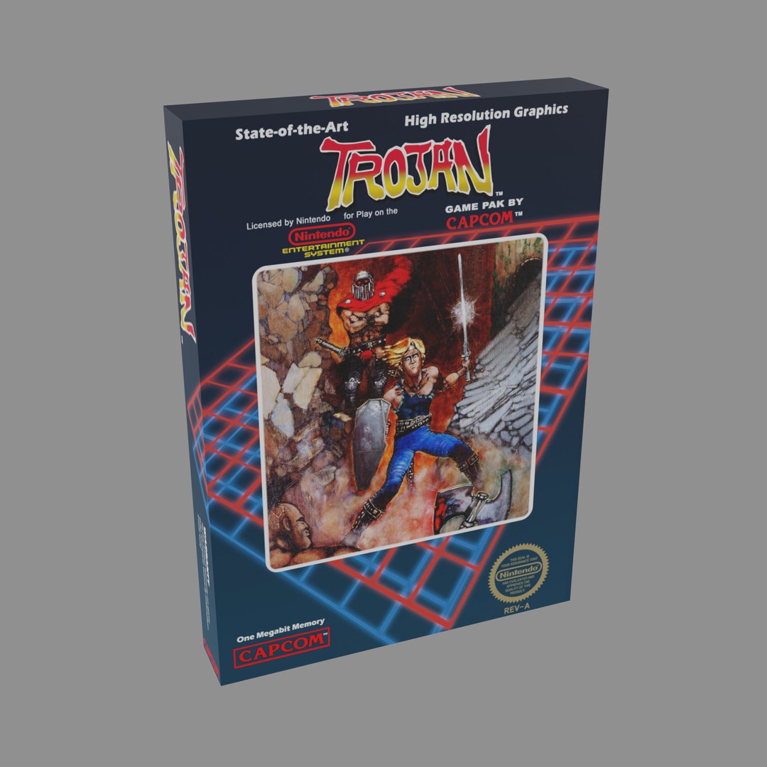 Trojan NTSC Nintendo NES En Reproduction Box - Etsy