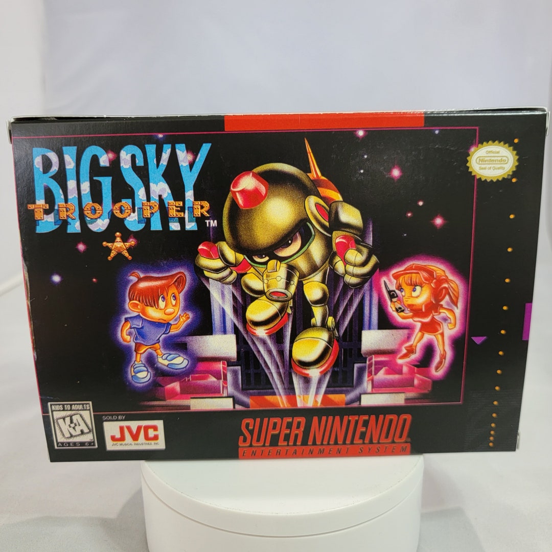 Big Sky Trooper | NTSC | Super Nintendo | SNES | En | Reproduction Box ...