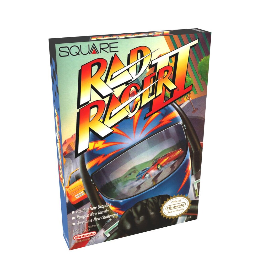 Rad Racer 2 | NTSC | Nintendo | NES | En | Reproduction Box - Etsy