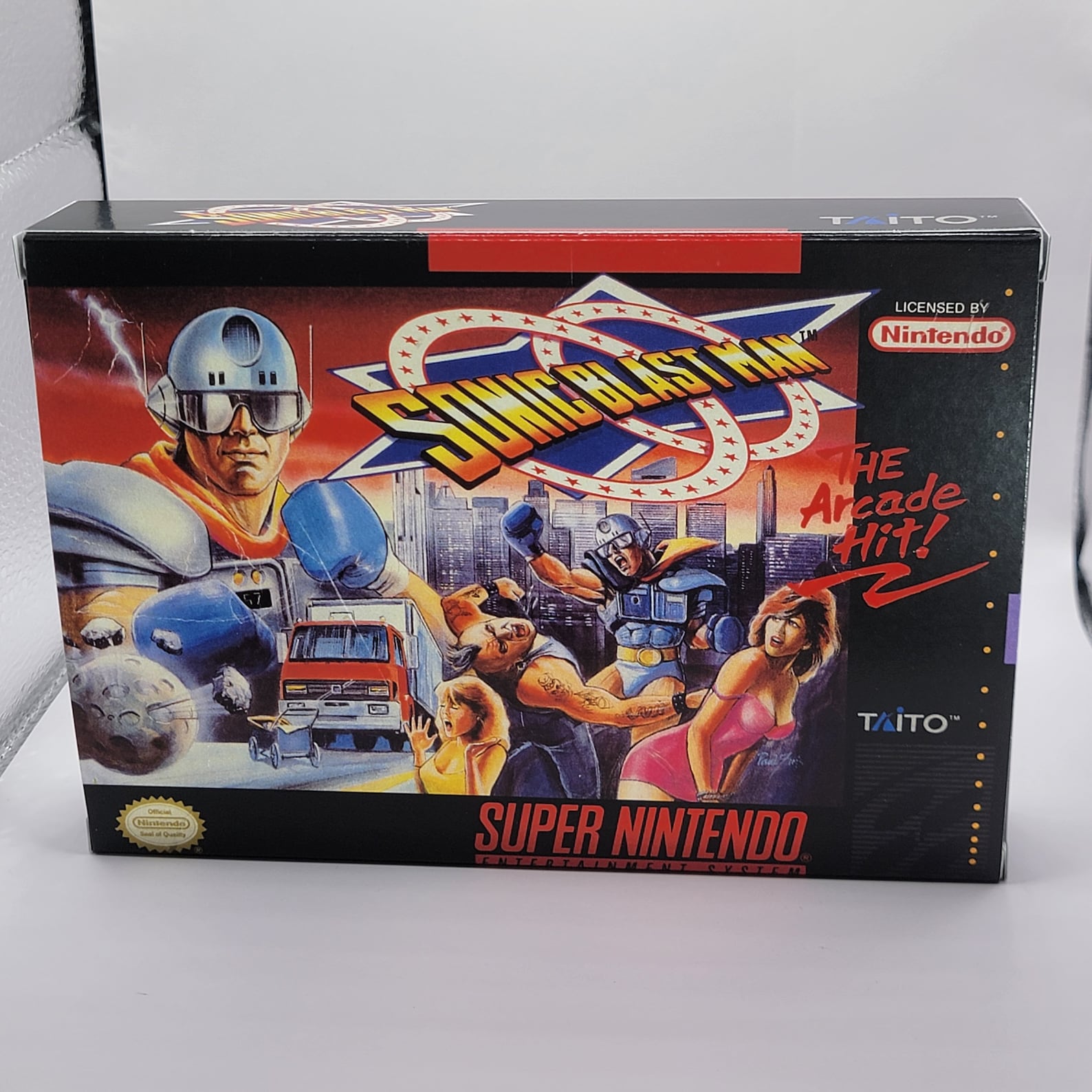 Sonic Blast Man | NTSC | Super Nintendo | SNES | En | Reproduction Box ...