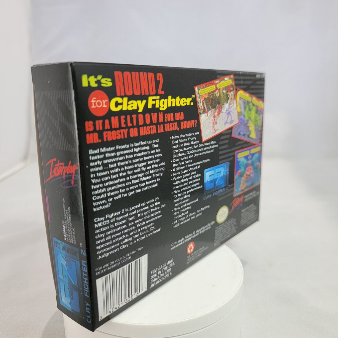 Clay Fighter 2 | NTSC | Super Nintendo | SNES | En | Reproduction Box ...