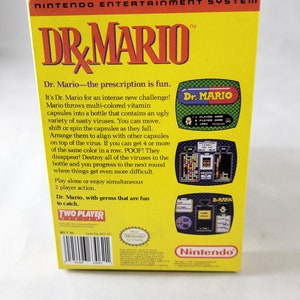 Dr. Mario | NTSC | Nintendo | NES | En | Reproduction Box - Etsy