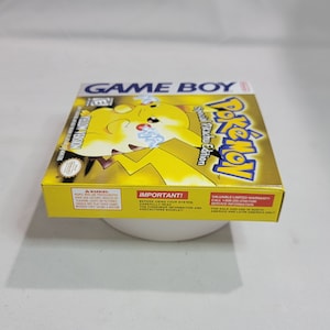 Pokemon Yellow | NTSC | Gameboy | GB | En | Reproduction Box and Inner ...
