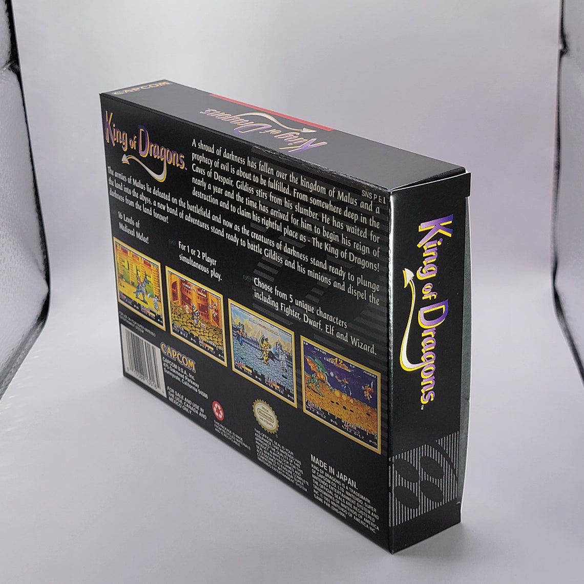 King of Dragons | NTSC | Super Nintendo | SNES | En | Reproduction Box ...