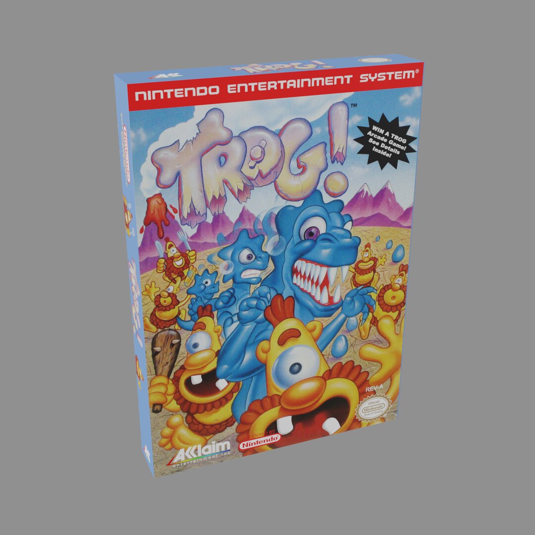 Trog NTSC Nintendo NES En Reproduction Box - Etsy