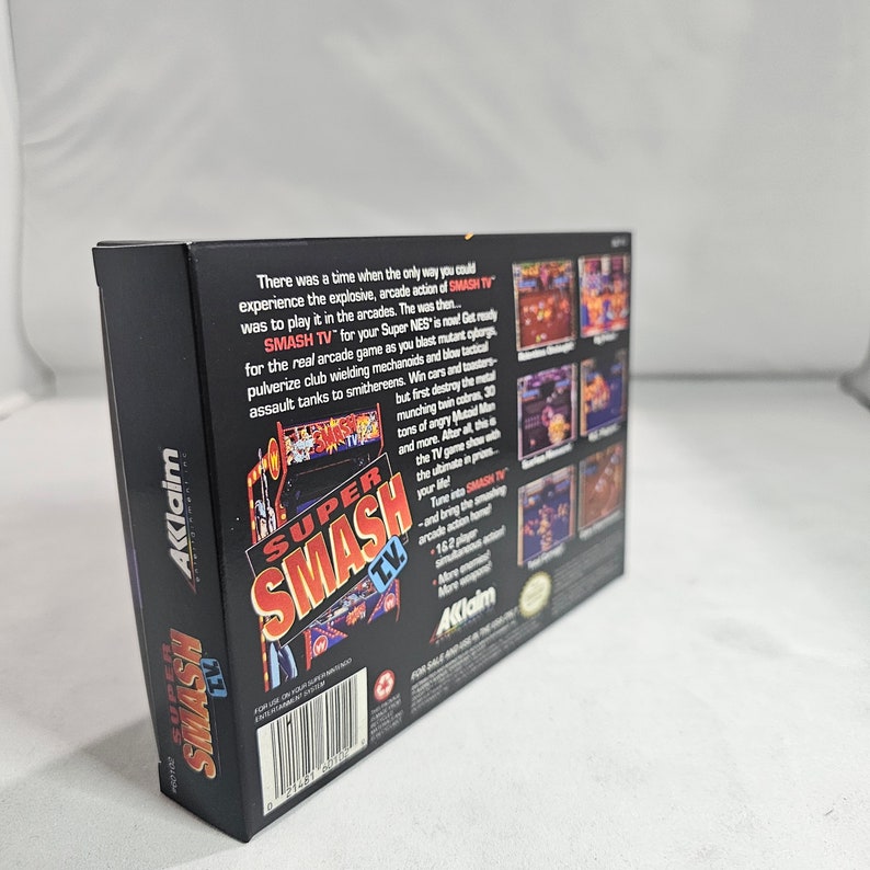 Super Smash TV | NTSC | Super Nintendo | SNES | En | Reproduction Box ...