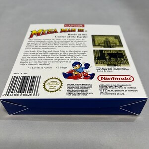 Mega Man 3 | NTSC | Gameboy | GB | En | Reproduction Box and Inner Tray ...
