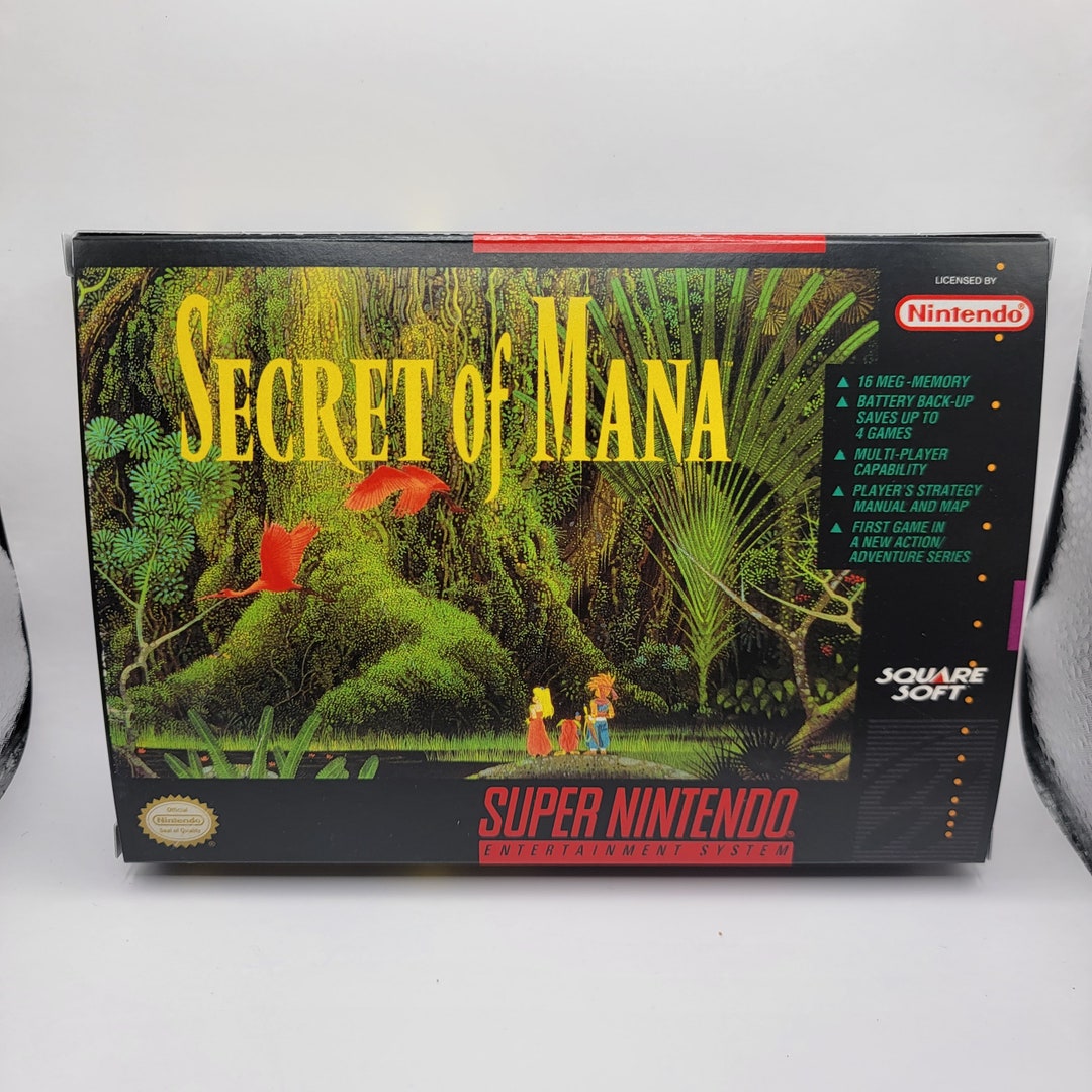 Secret of Mana | NTSC | Super Nintendo | SNES | En | Reproduction Box ...
