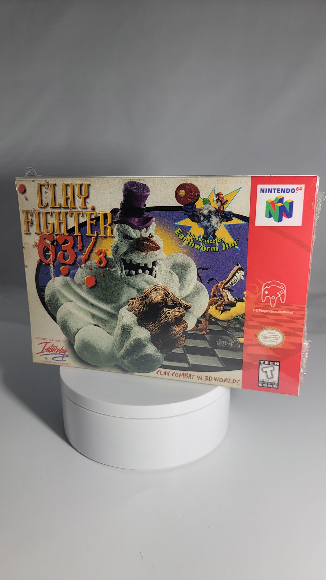 Clay Fighter 63 1/3 | NTSC | Nintendo 64 | N64 | En | Reproduction Box ...