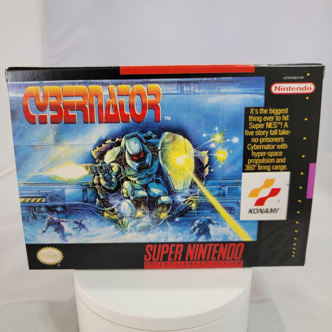 Cybernator | NTSC | Super Nintendo | SNES | En | Reproduction Box and ...