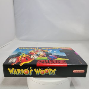 Wario's Woods NTSC Super Nintendo SNES En Reproduction Box and Inner ...