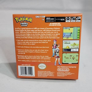 Pokemon Firered | NTSC | Gameboy Advance | GBA | En | Reproduction Box ...