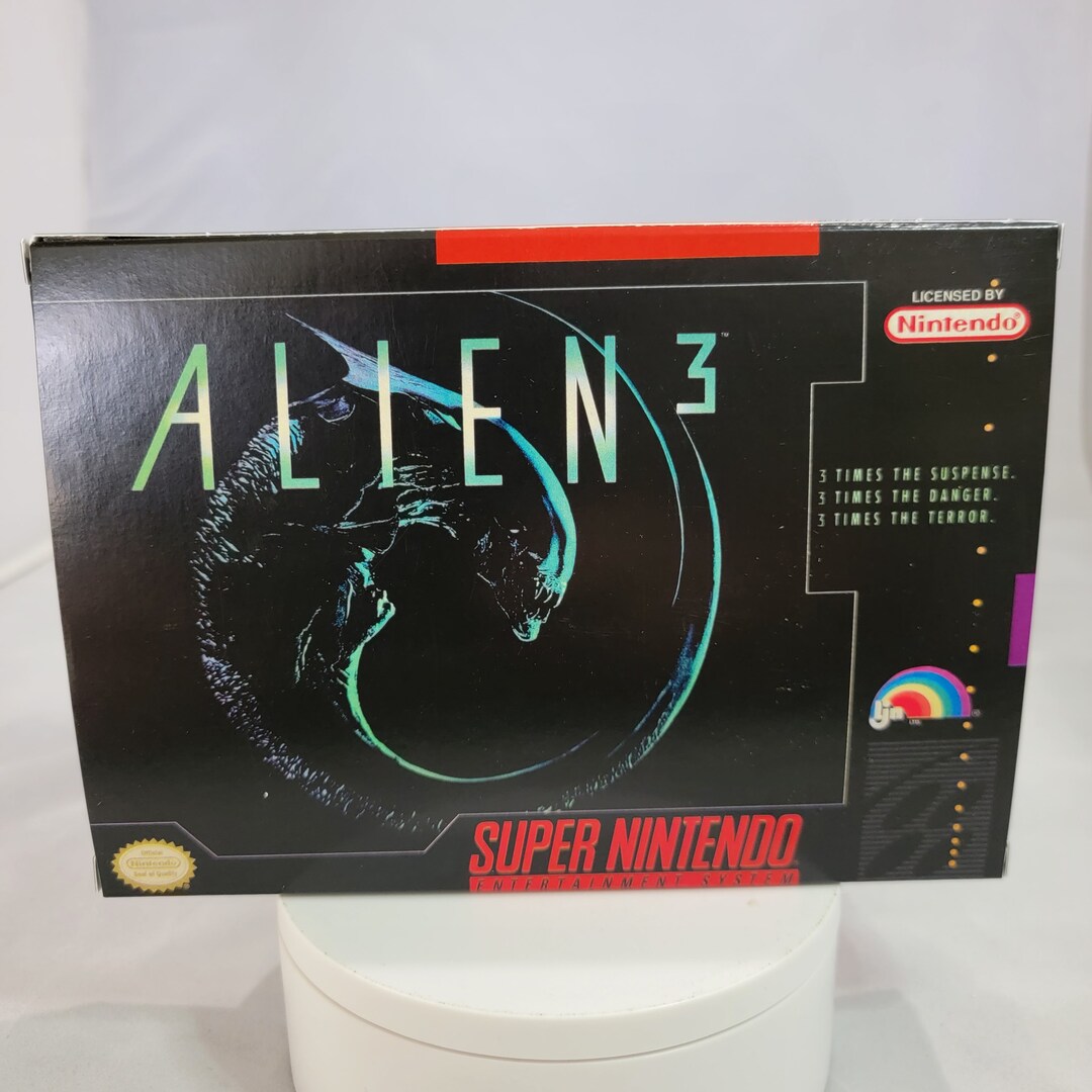 Alien 3 | NTSC | Super Nintendo | SNES | En | Reproduction Box and ...