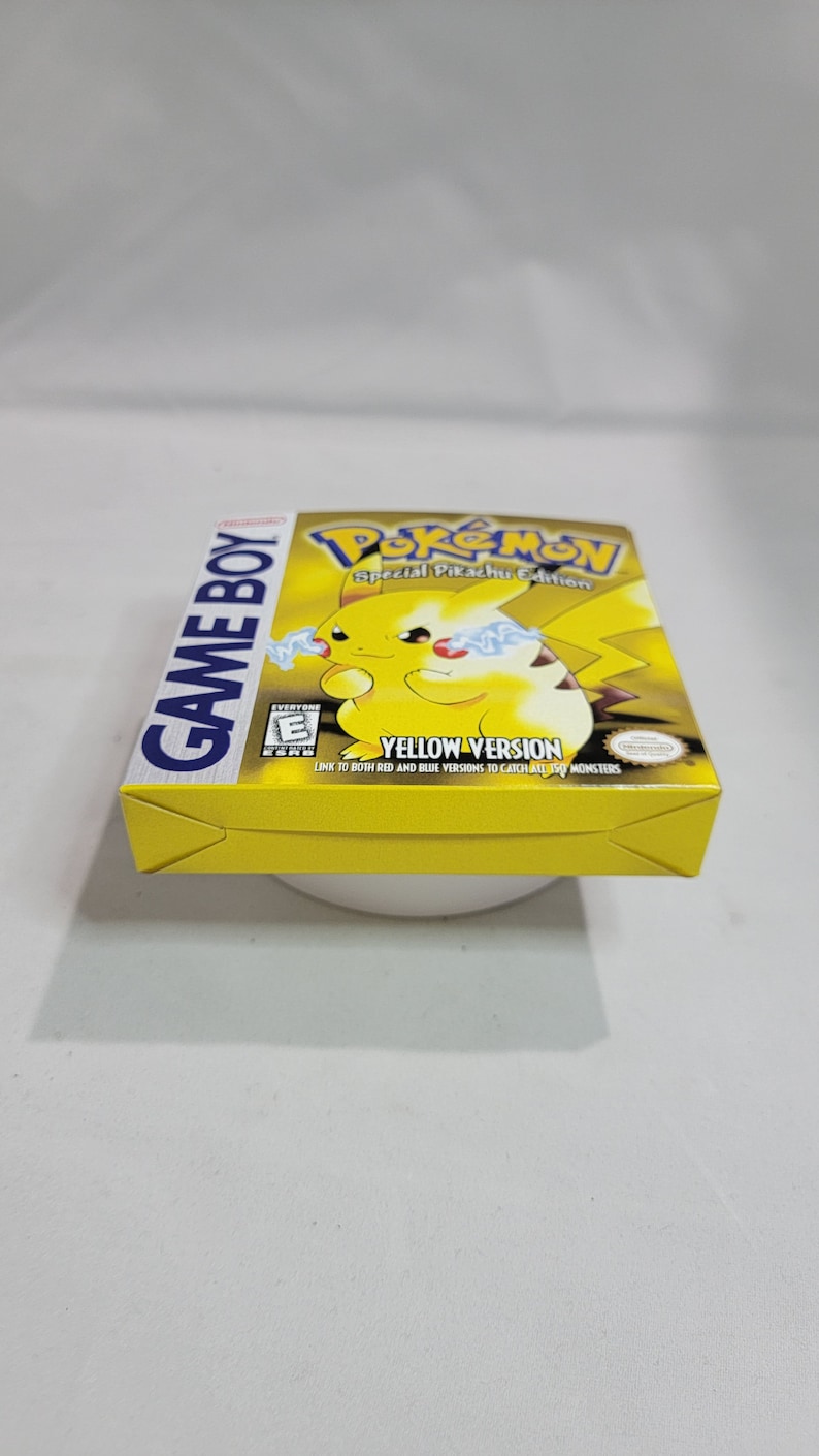 Pokemon Yellow NTSC Gameboy GB En Reproduction Box - Etsy