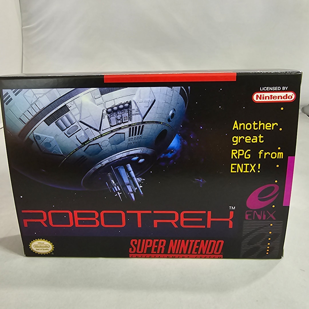 ROBOTREK | NTSC | Super Nintendo | SNES | En | Reproduction Box and ...