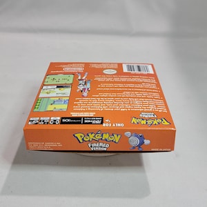 Pokemon Firered | NTSC | Gameboy Advance | GBA | En | Reproduction Box ...