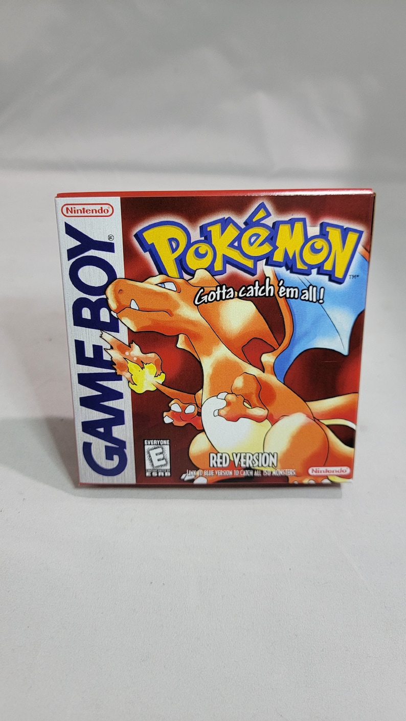 Pokemon Red NTSC Gameboy GB En Reproduction Box and - Etsy