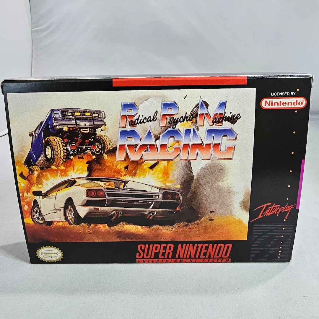 RPM Racing | NTSC | Super Nintendo | SNES | En | Reproduction Box and ...