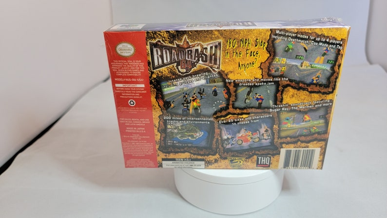 Road Rash 64 | NTSC | Nintendo 64 | N64 | En | Reproduction Box and ...